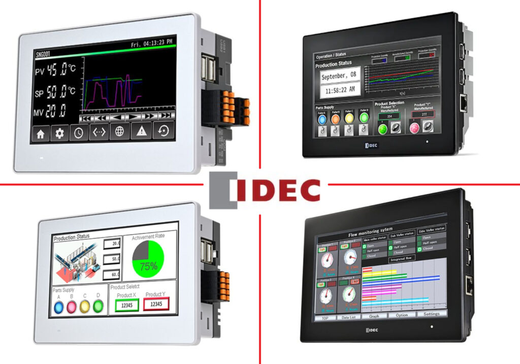 4 nye HMI’er fra IDEC! – Opløsning i høj klasse! - EltechSolutions